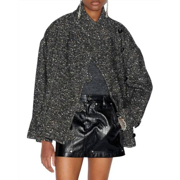 Isabel Marant | Jackets & Coats | New Isabel Marant Hanis Coat In Black | Poshmark